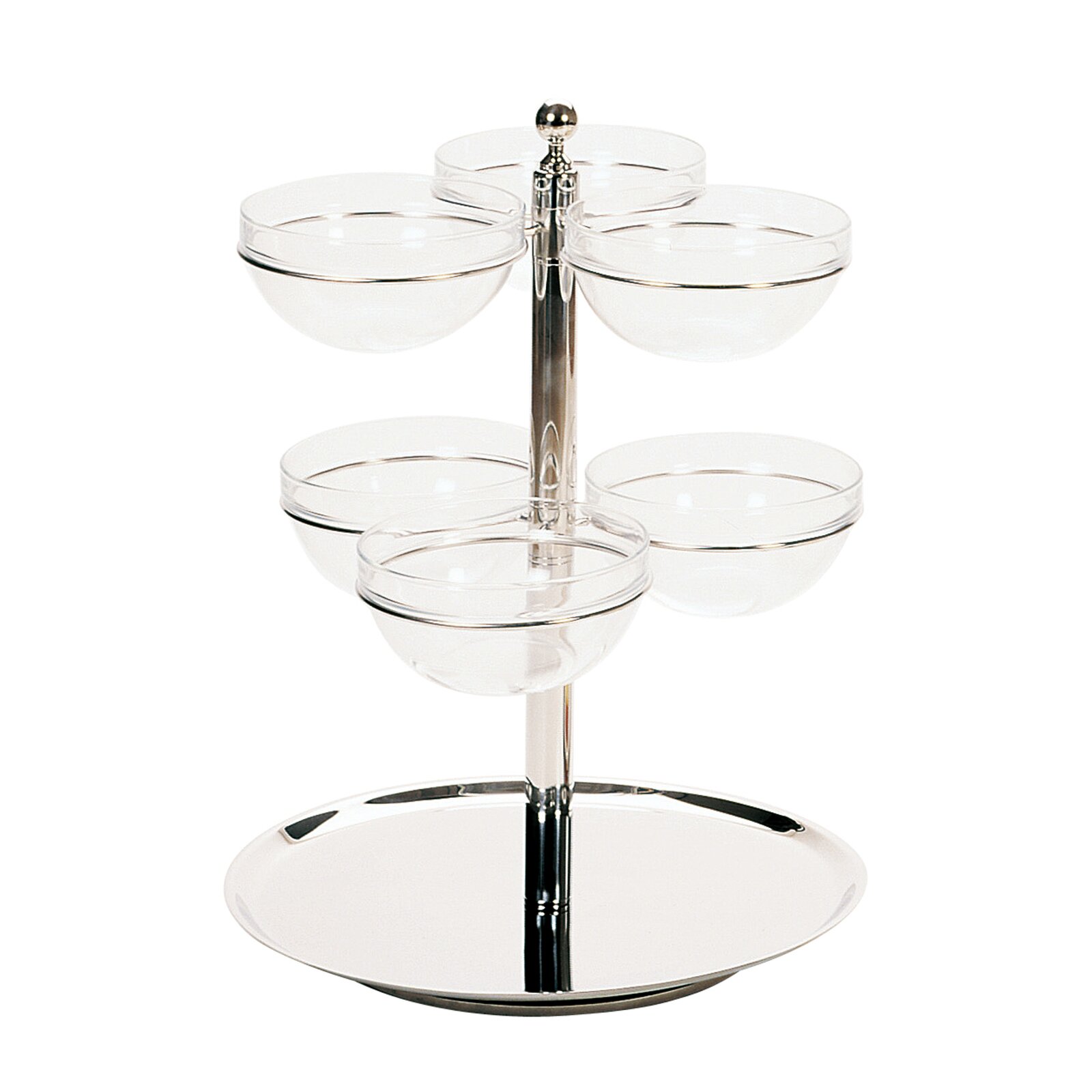 CLASSIC INOX Revolving buffet stand with 6 rings | Ze Pé