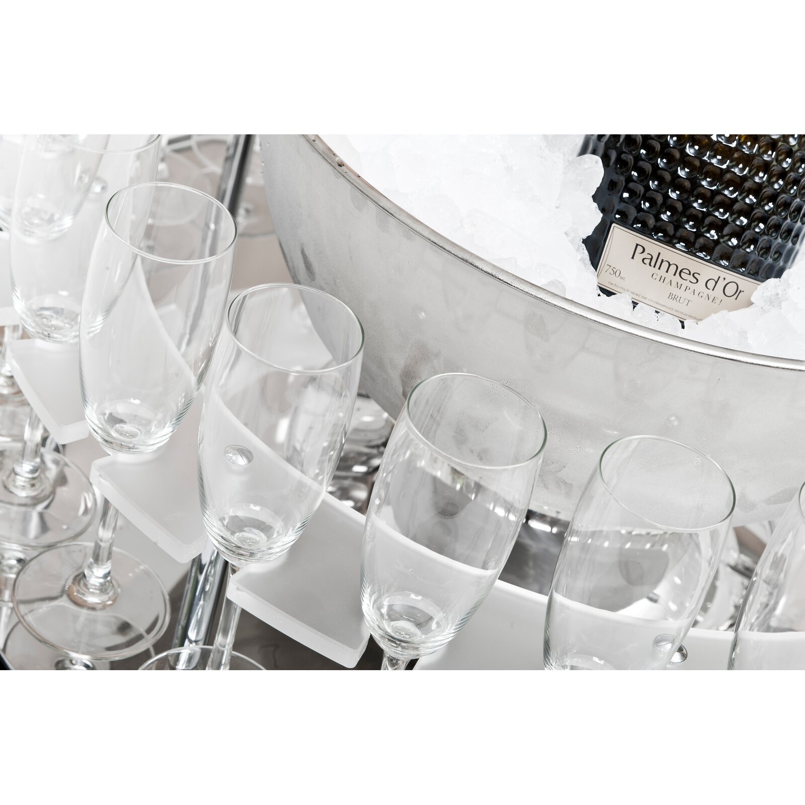 ROMA ROUND champagne & liquor trolley | Ze Pé