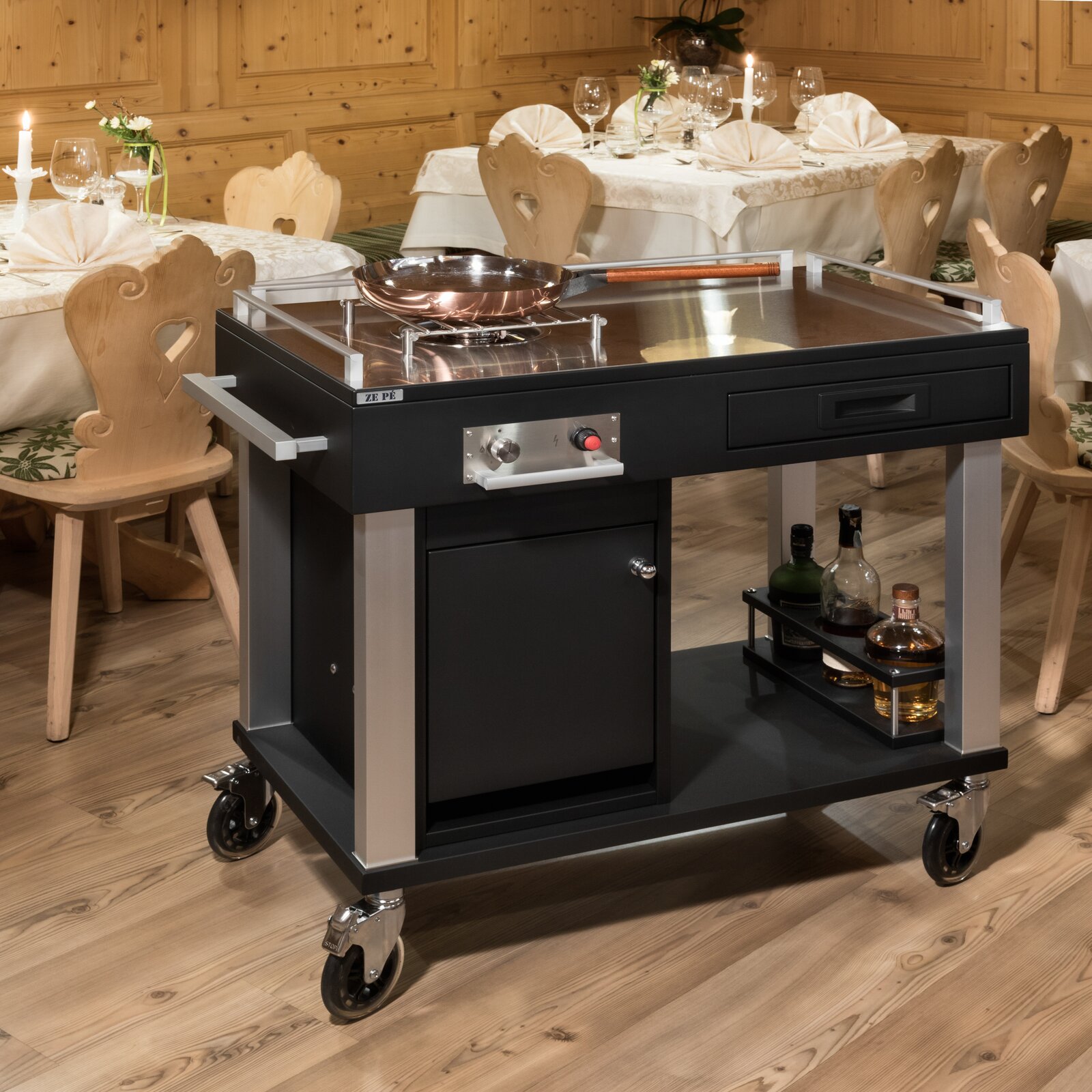 TACTUS flambé trolley (gas) | Ze Pé