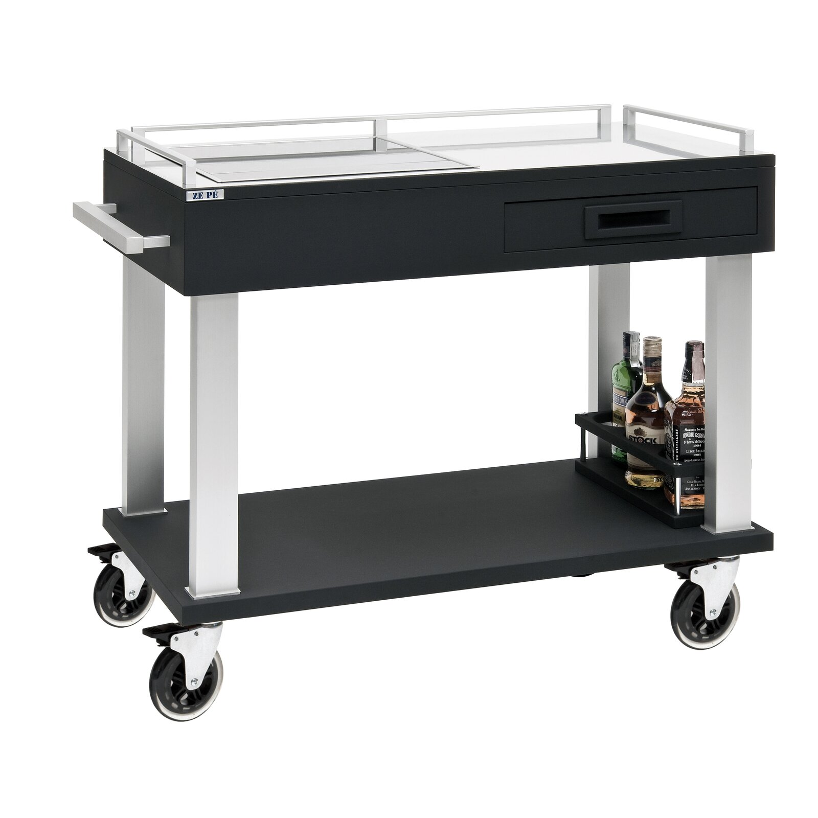 TACTUS flambé trolley with induction stove (electric) | Ze Pé
